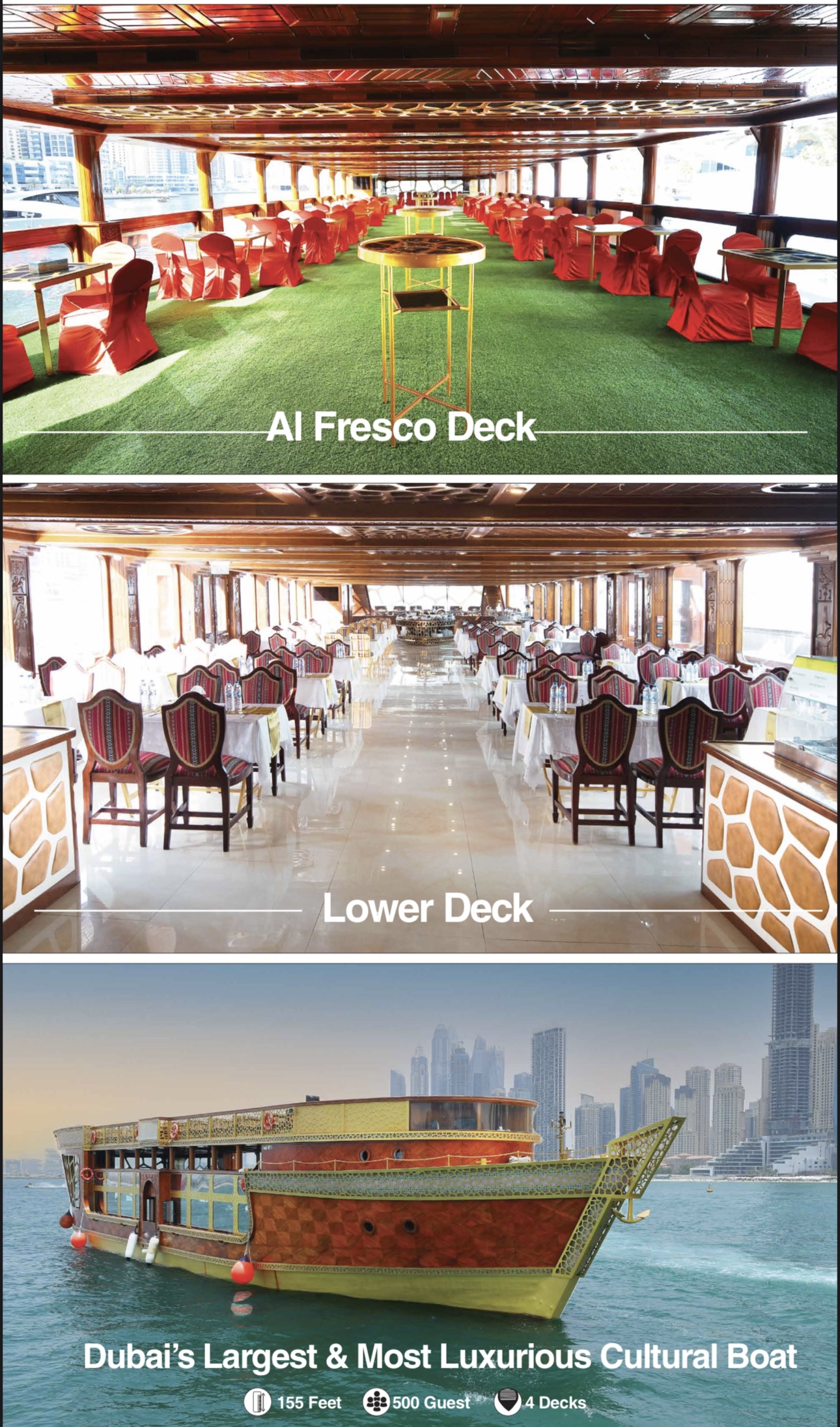 Dhow Cruise Dinner - Ocean Empress 5 Star Cruise - FM Tours